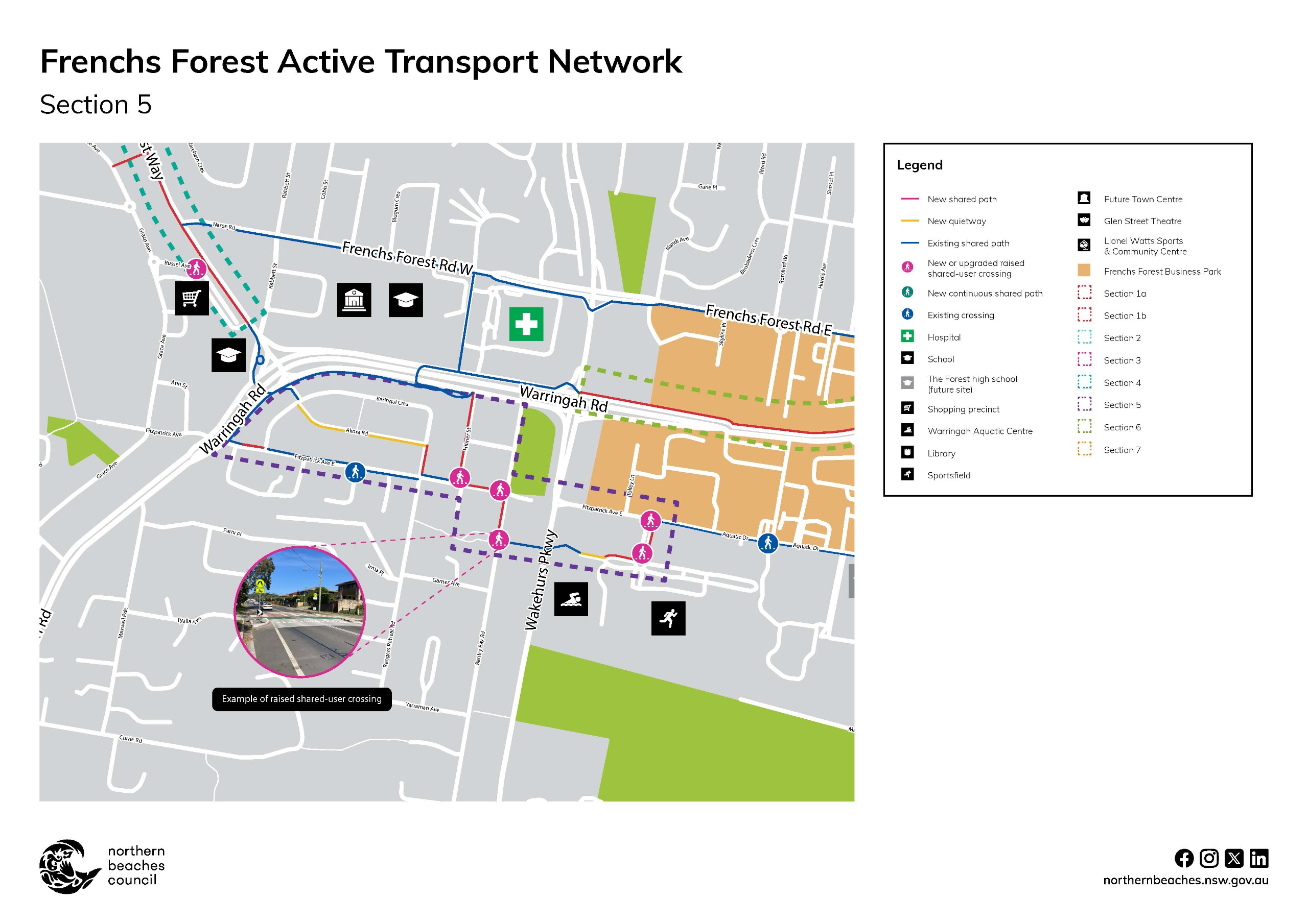 Frenchs Forest Active Transport Network | Your Say Northern Beaches
